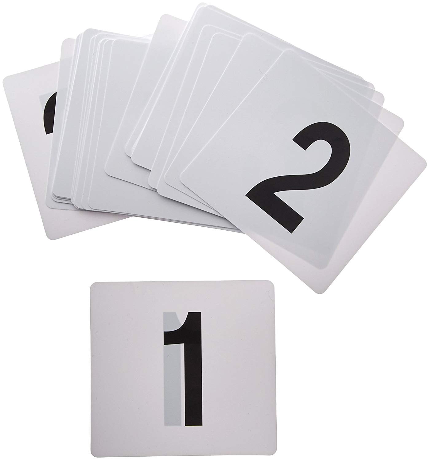 Winco TBN-25 1-25 Plastic Table Numbers - Walmart.com