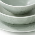 Elama Emilia 16 Piece Double Bowl Stoneware Dinnerware Set in Light ...