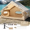 Inflatable Camping Tent for 2-4 Person, Waterproof Oxford Fabric, 5 ...