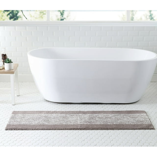 Better Homes & Gardens Heathered Stripe Polyester Bath Rug Runner, 20 ...