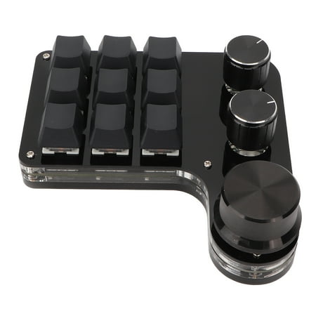 Gaming Keypad, Mini Keypad Programmable 3 Knobs 9 Keys For Office ...