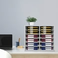 12 Compartments White Stable Literature Organizer File Sorter Rack ...