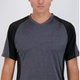 Real Essentials 5 Pack Mens V Neck Dry Fit Moisture Wicking Active