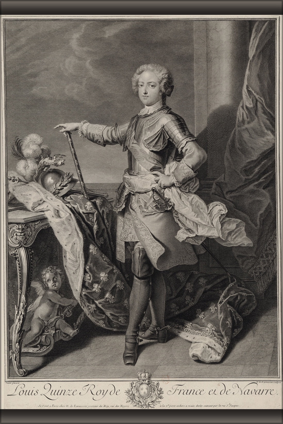 24"x36" Gallery Poster, Portrait of a young king Louis XV of France ...
