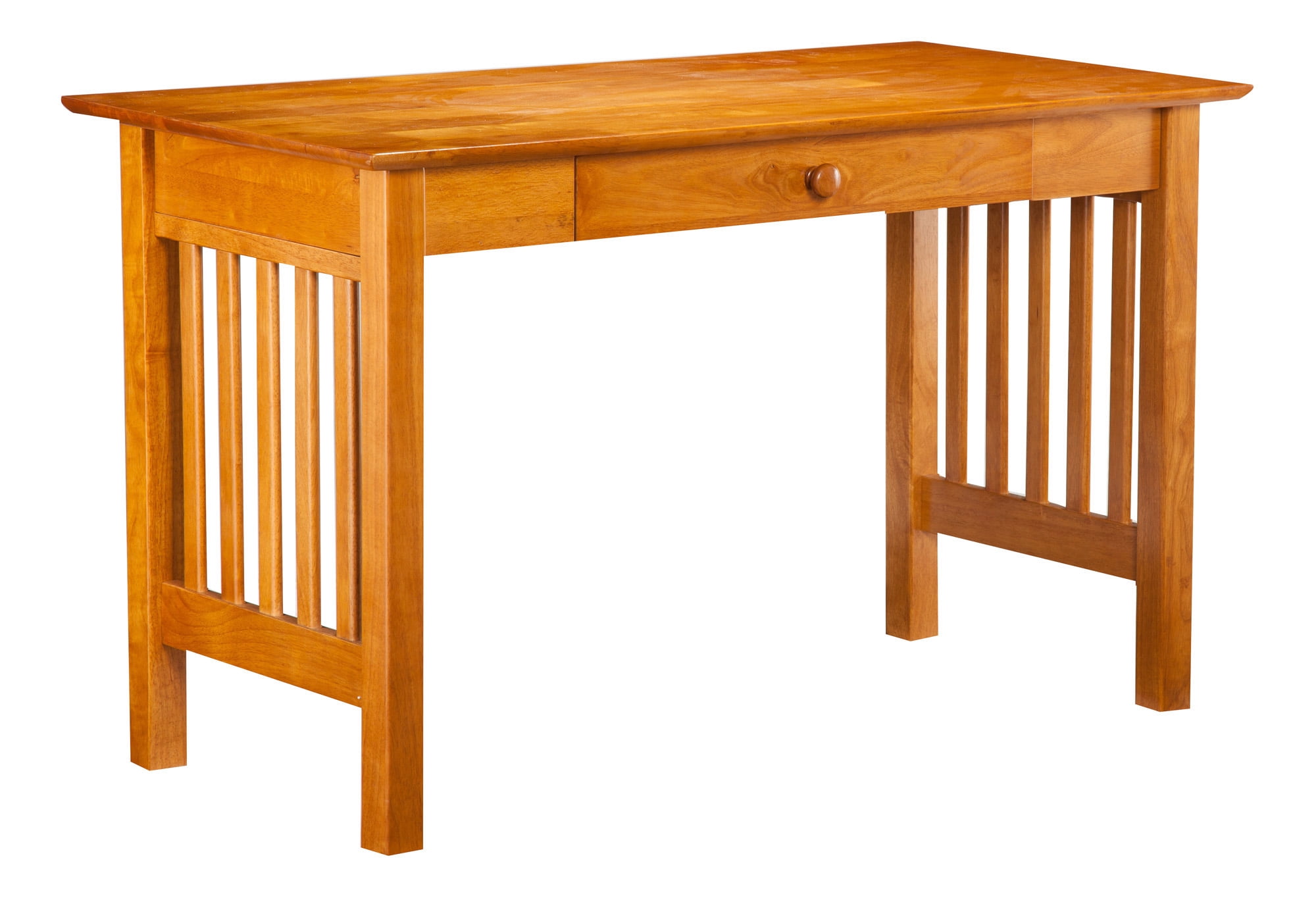 Mission Desk with Drawer in Walnut or Caramel - Walmart.com