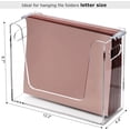 Acrylic Hanging File Organizer, Letter Size Clear Folder Holder with ...