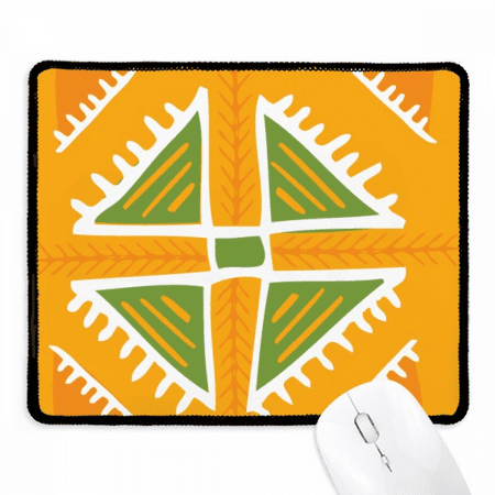 Yellow Triangle Mexico Totems Ancient Civilization Mousepad Stitched ...