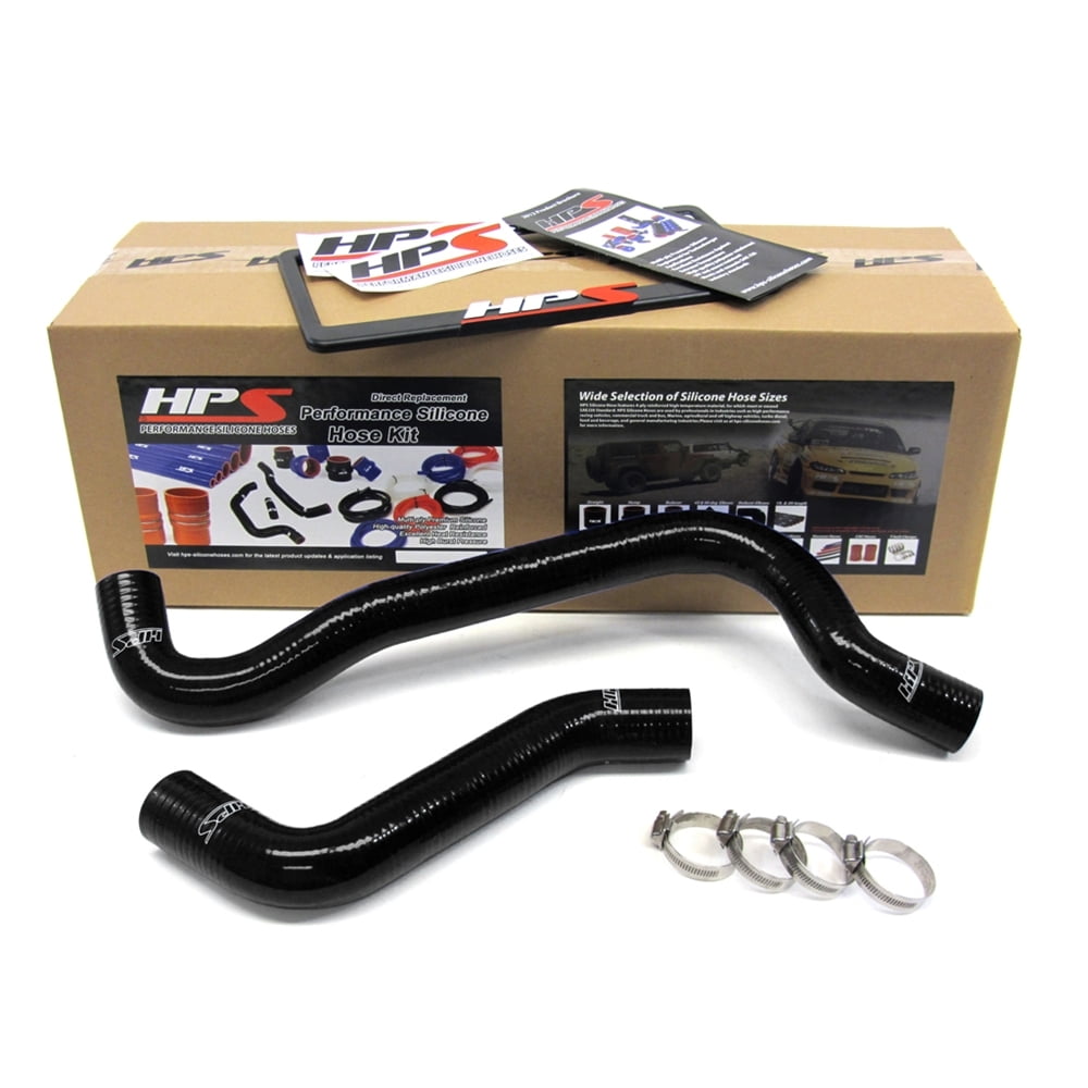 HPS Black Reinforced Silicone Radiator Hose Kit Coolant for Dodge 03-05 ...