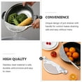 MEIBUTYUP Stainless Steel Food Strainer Set of 2 Pcs, Pan Strainers for ...