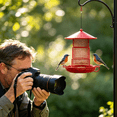 ACDANC Squirrel Proof Metal Bird Feeder-Large Capacity,Cardinal&Finch ...