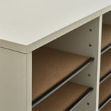 Safco Grey 16 Compartment Wood Adjustable File Organizer - Walmart.com