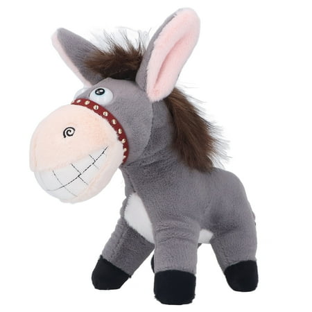 Donkey Stuffed Toy, Cute Mule Stuffed Toy Comfortable For Boys Grey ...