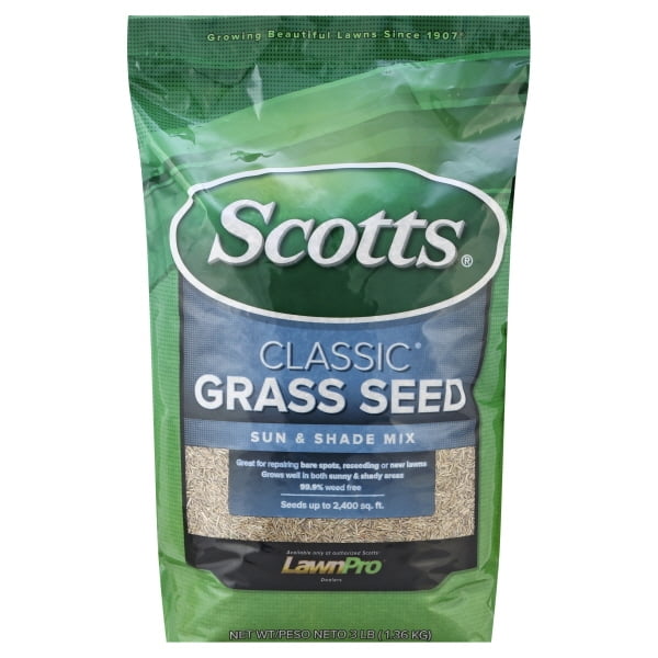 Scotts Classic Mixed Sun or Shade Grass Seed 3 lb - Walmart.com