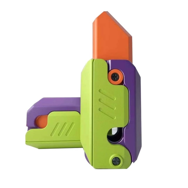 Rbaofujie Fidget Toys Adults, Printing Fidget Knife Toy, Plastic Fidget ...