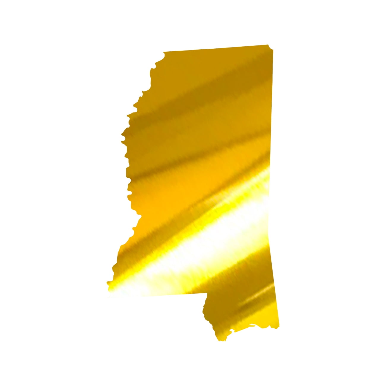 Mississippi Shaped Sticker Decal Die Cut - Self Adhesive Vinyl ...