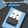 5 PCS USB WiFi Adapter Wireless Network Lan Card 2.4Ghz Free Driver WiFi6 Receiver 802.11ax for ...