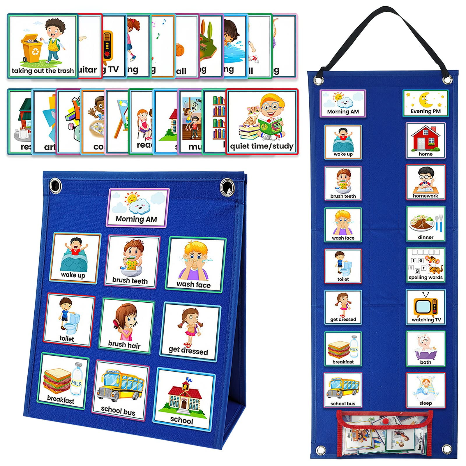 Daily Routine Picture Cards For Children