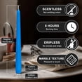 4 Pack Blue Taper Candles, 10 Inch Dripless Unscented Smokeless ...