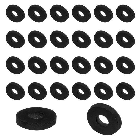 Myst Design M10 Rubber Flat Washer, 120 Count 10mm Inner Diameter 16mm ...
