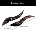 1 Pair Hydrographic Spoiler Fin Car Roof Decoration 3D Dragon Horn ...