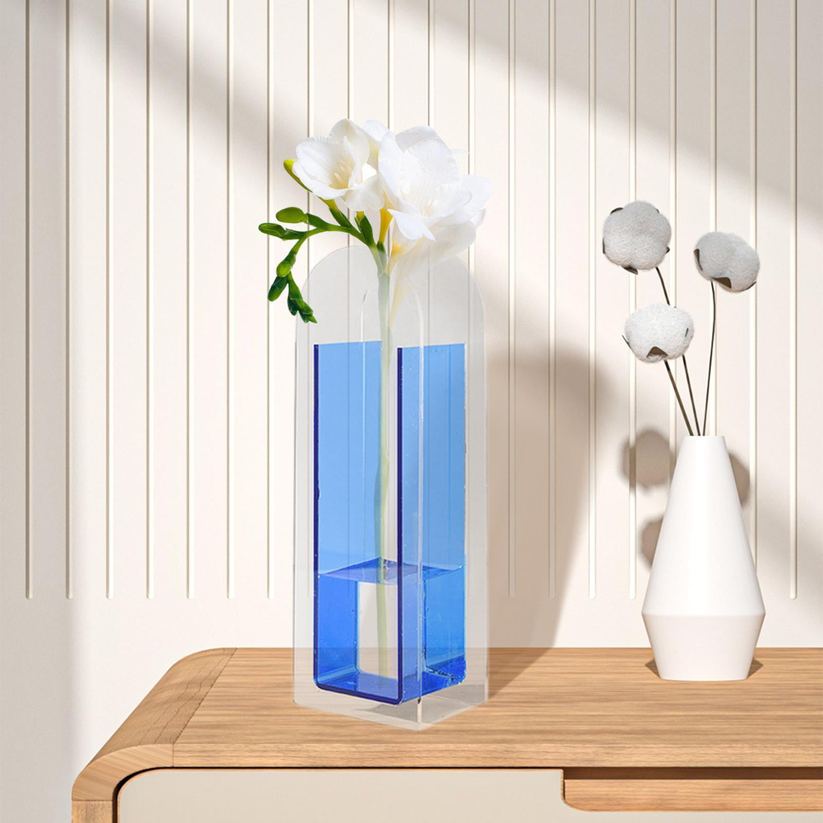 Acrylic Flower Vase Table Vase Flowers Arrangement Modern Floral ...