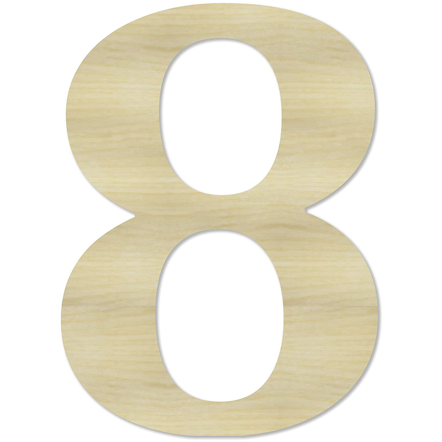 Wooden Letters & Numbers - Wooden Number 8 (2 Pack) - 2" Tall x 1/4 ...