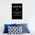 Discipline Noun Wall Art - Definition Quote Print on Canvas ...