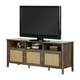 Balka TV Stand Natural Walnut and Printed Rattan - Walmart.com