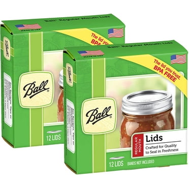 Ball Regular Mouth Jar Lids 4 pack - Walmart.com