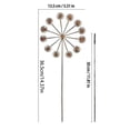 1Pc Vintage Aged Metal Dandelion Garden Stake Weather Resistant ...