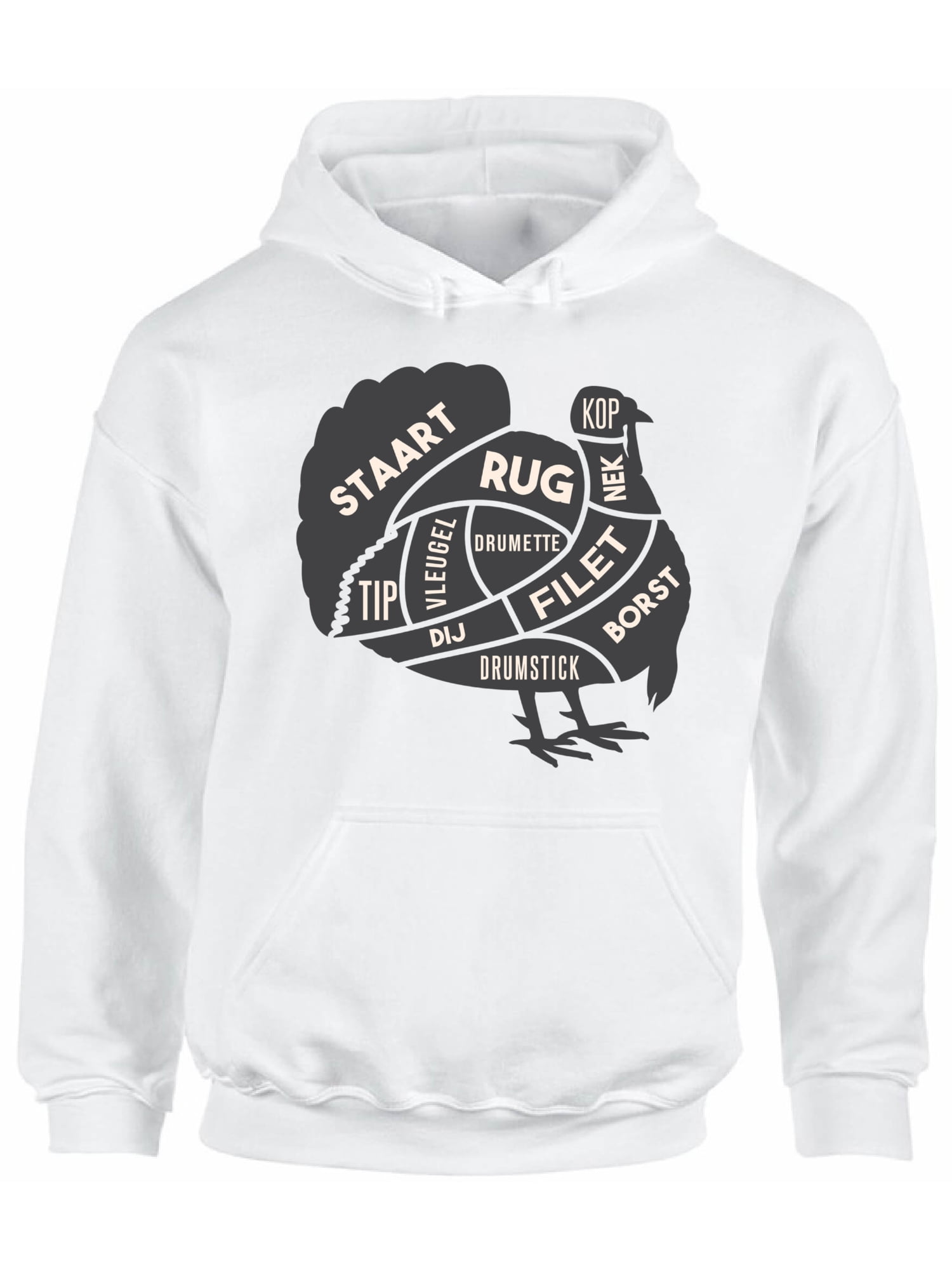 Awkward Styles Thanksgiving Hoodie Turkey Meat Hooded Sweatshirt ...