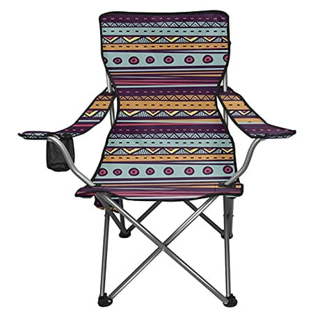 HUISEFOR Aztec Ehtnic Style Folding Chair for Beach Lightweight Lounge ...