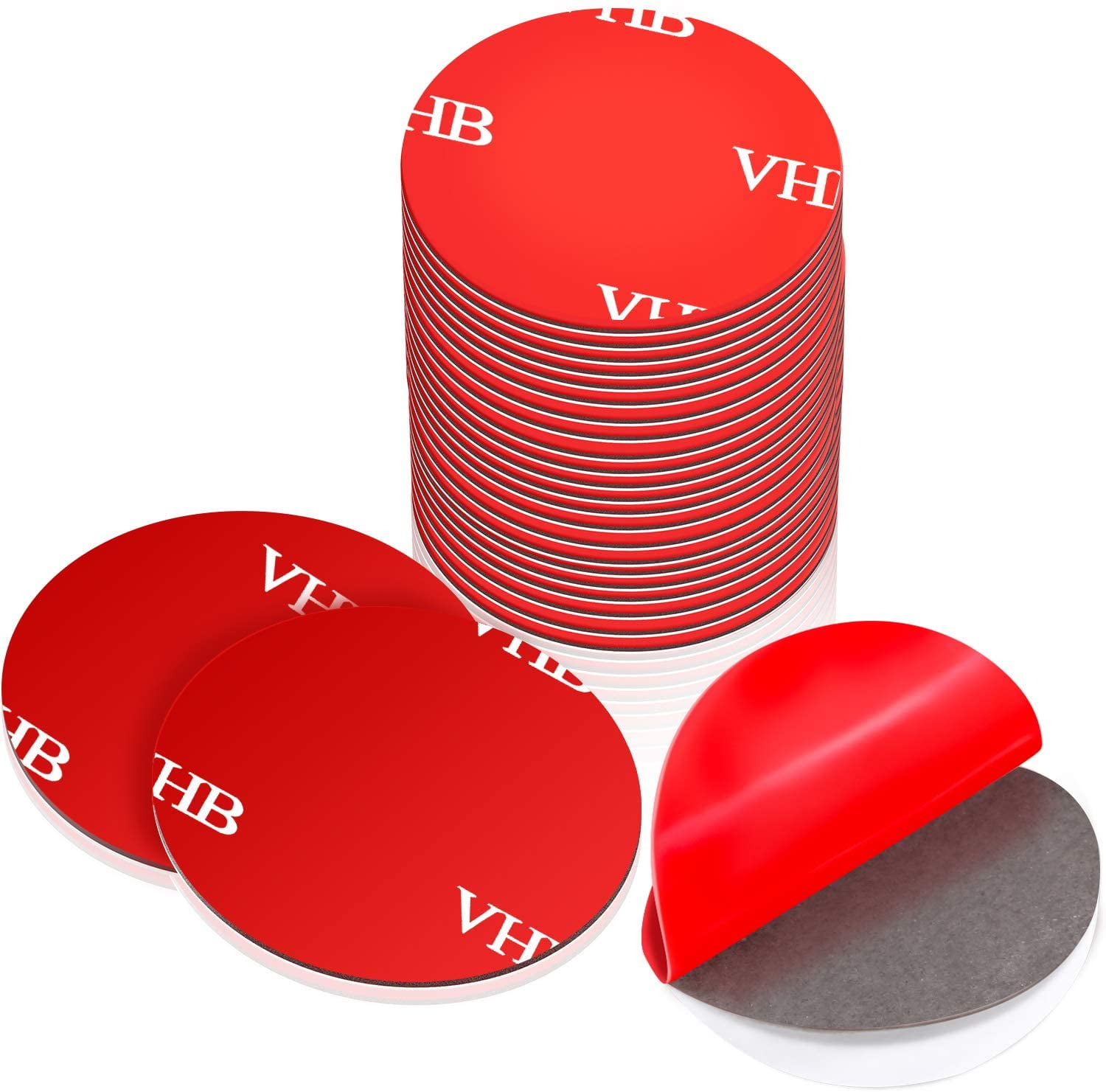 Boao 20 Pieces Sticky Adhesive Replacement Round Double Sided Foam Tape ...