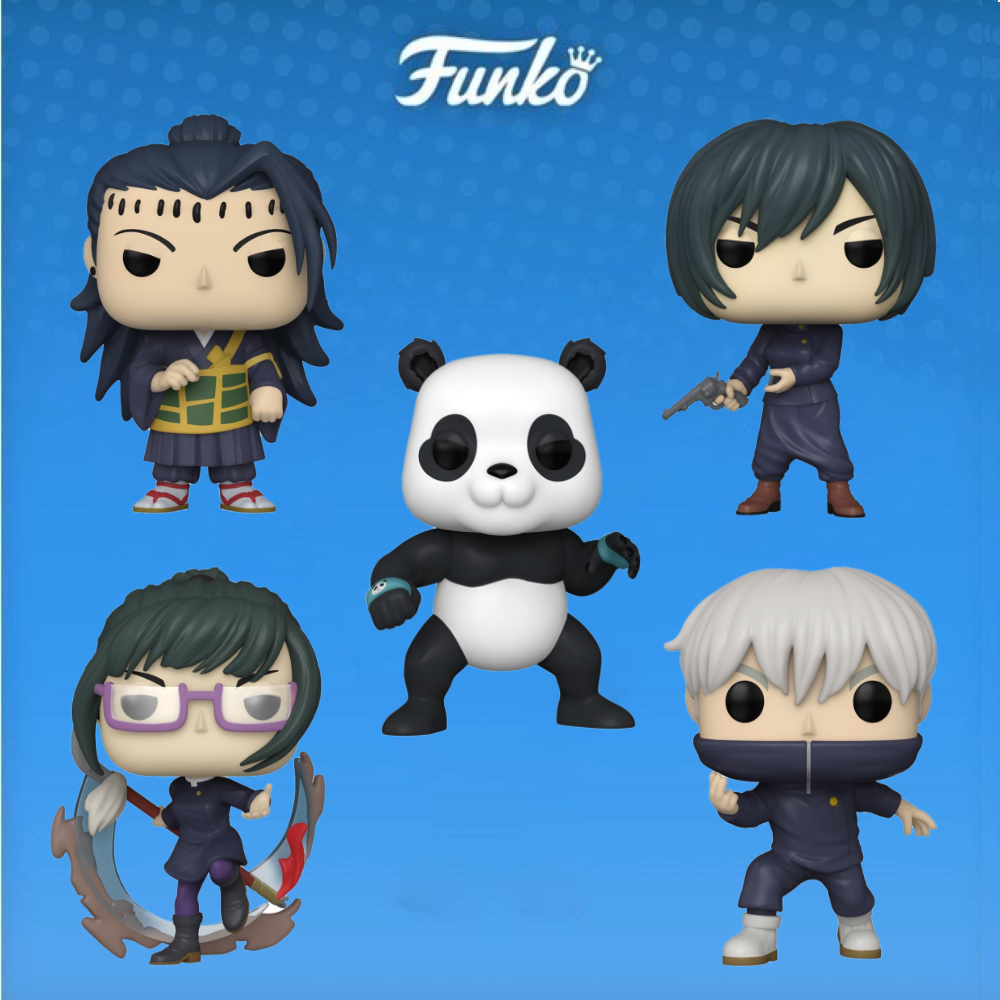 Funko Pop! Animation: Jujutsu Kaisen – Set of 5 Vinyl Figures (Suguru Geto / Mai Zen'in / Maki ...