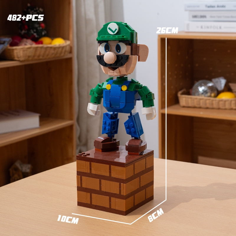 MINISO Mario Game Series Brother Luigi MOC Bob-omb Bomber Man Yoshy ...