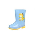 Blue Dinosaur Inspired Rain Shoes For Toddlers And Children With Robust ...
