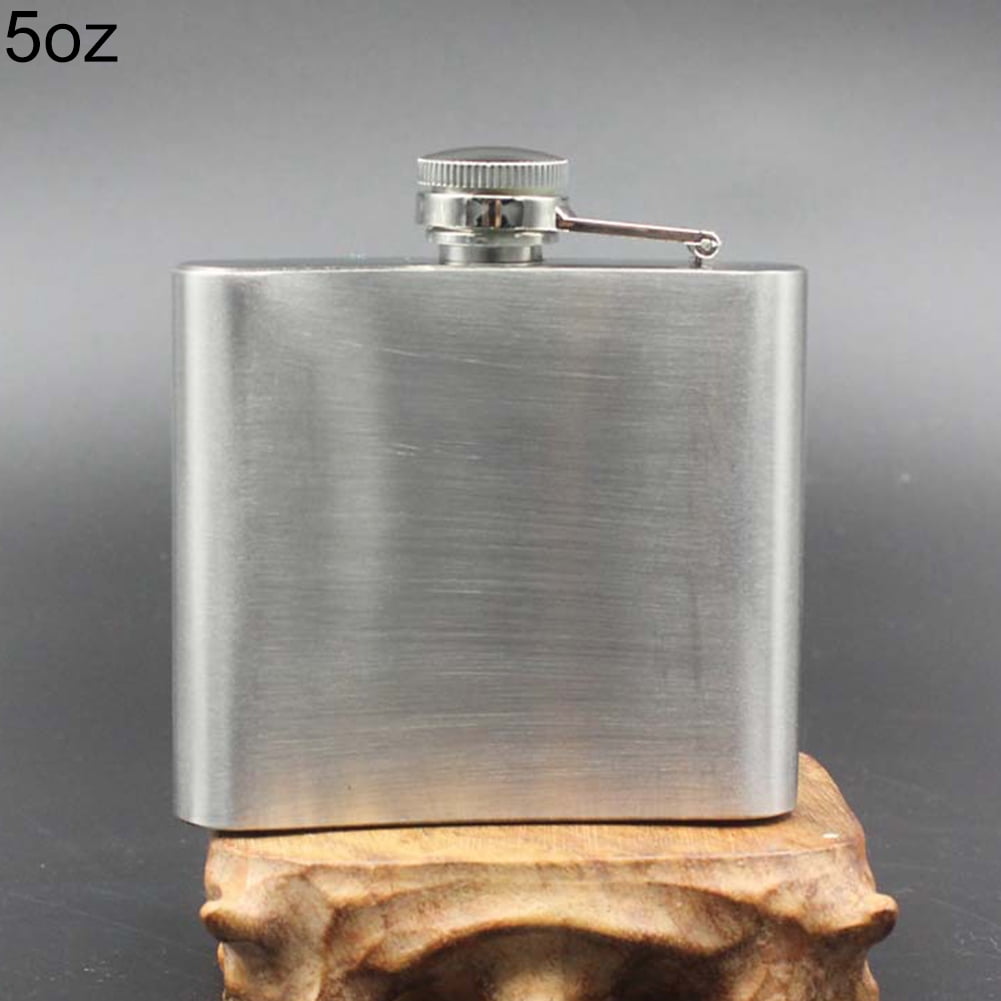 Yoone 4 5 6 7 8 10 oz Stainless Steel Vodka Whiskey Alcohol Hip Flask ...