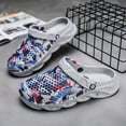 Garden Clogs Men's Alphabet Print Clogs, Slip-on Closed Toe Sandals ...