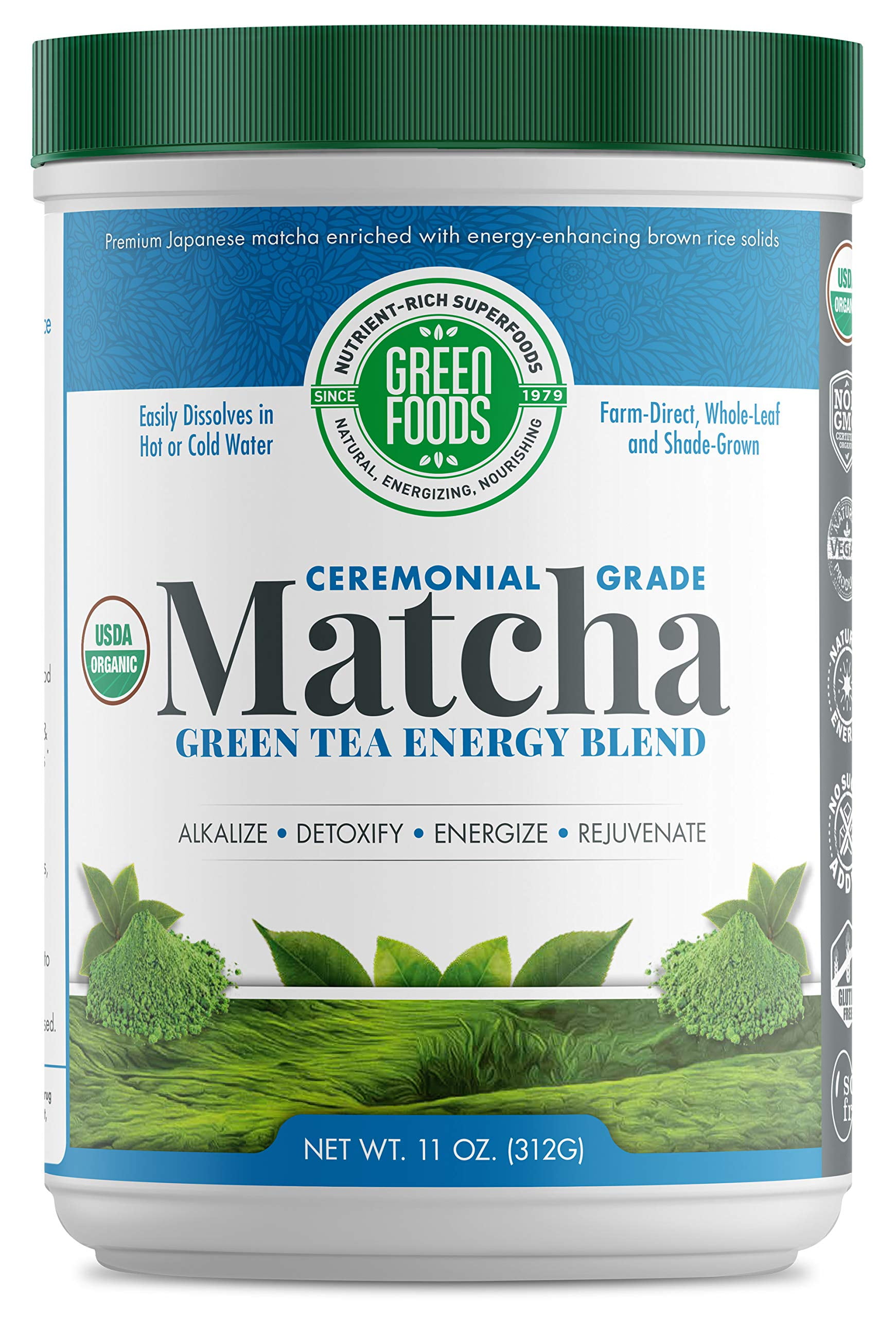 Matcha orgánico de grado ceremonial de Tea Green Foods, 325 ml | Bodega ...