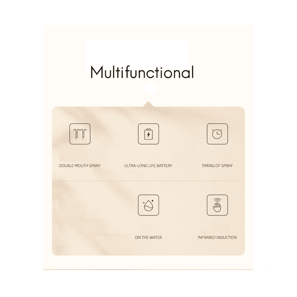 ckepdyeh Double Nozzle Automatic Alcohol Dispenser USB Charging Alcohol ...