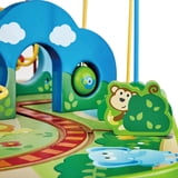 Hape Jungle Adventure Wooden Bead Maze & Railway Train Track Play Table ...