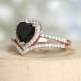 Bluebell Jewels 3.00 Ct Heart Shape CZ Bridal Set Wedding Women's Ring ...