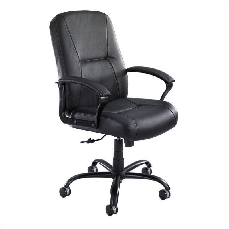 Kingfisher Lane ™ High Back Office Chair in Black Leather - Walmart.com