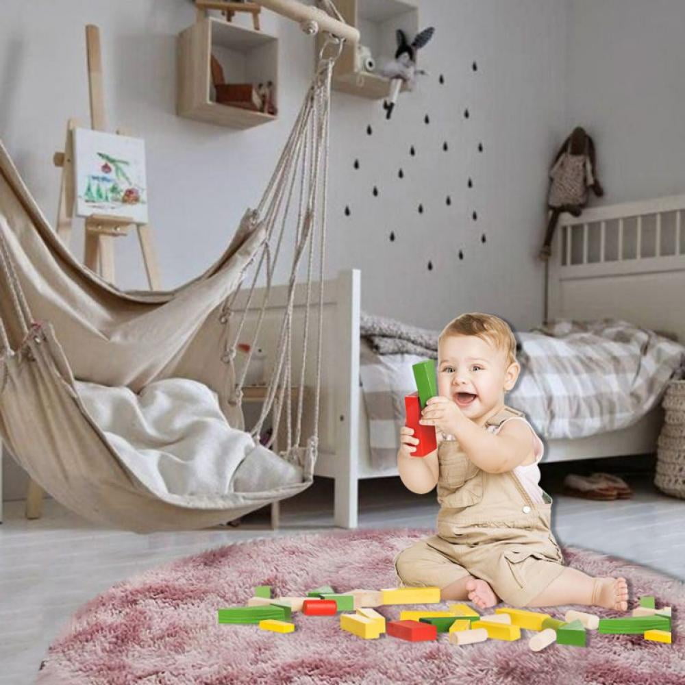 Miyanuby Luxury Round Rugs for Princess Castle Ultra Soft Play Tent Rug ...