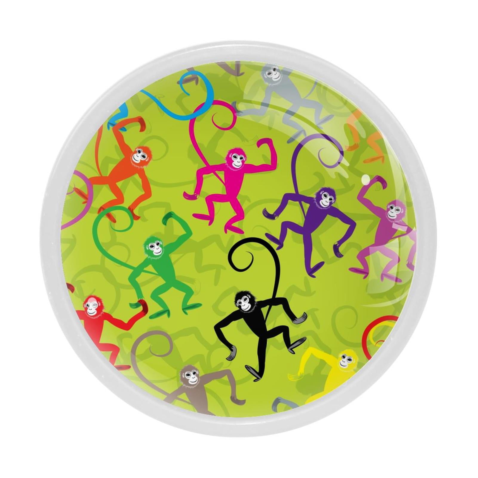 4 Pcs Cheeky Monkey Knobs for Kitchen Cabinet Cupboard Dresser Bookcase ...