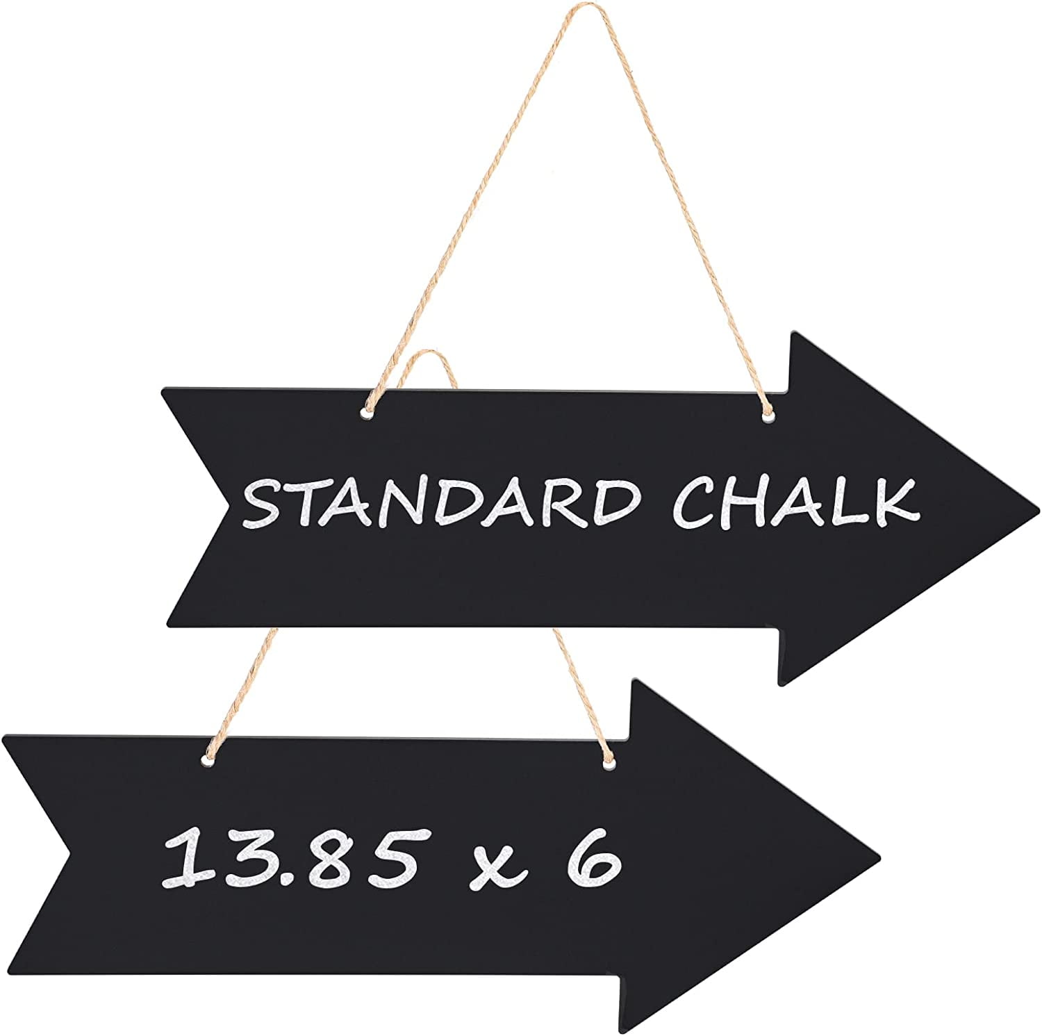 Arrow Chalkboard Signs 13.85 x 6 Inches Acrylic Hanging Direction ...