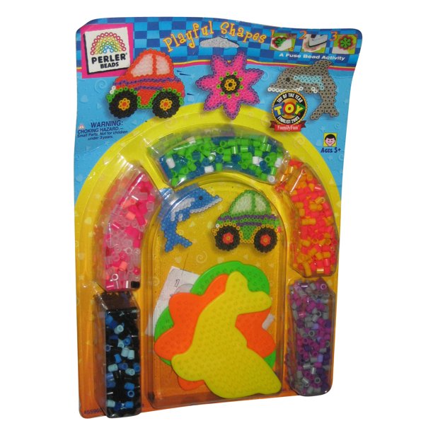 Perler Fun Fusion Activity Kit Playful Shapes Toy Set - Walmart.com