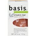 Basis Vitamin Bar Soap 4 OZ with multi-vitamins C, E, B5 for healthy ...