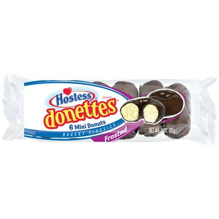 Hostess Donettes Frosted Mini Donuts, 6 ct, 3 oz - Walmart.com