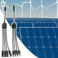 Pebbuoy Battery Board Y Branch Cable Waterproof Solar Panel Parallel Y ...